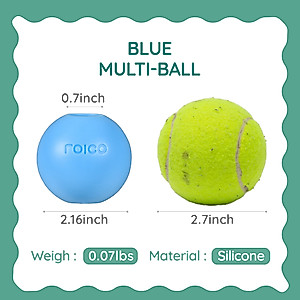 ROICO Pet Toy Ball - Interactive Toys for Cats and Small Dogs, Stocking Stuffers for Pet, Gifts for Dogs and Cats | Silicone Puzzle Toy Ball for Dogs, Slow Treat Feeding Ball for Cats