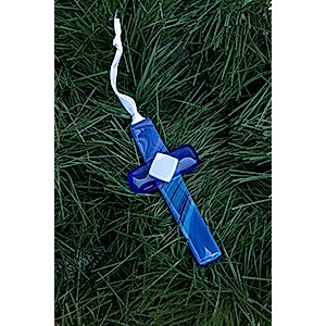 Sentimental Gift for Grandpa from Granddaughter/Grandson for Father's Day/Christmas/Birthday-Handmade in USA Glass Cross-Religious Gift for Grandpa -Gift for Grandfather