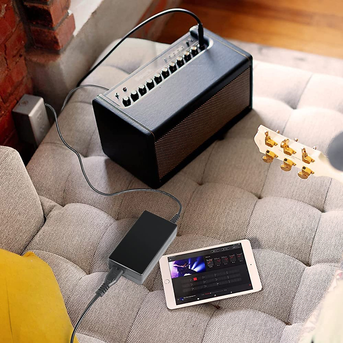 KFD 19V AC DC Adapter for Positive Grid Spark 40 40-US 40US 40 Watt Guitar Amplifier Acoustic Electric Bass Amp Spark40 PositiveGrid Moso MSA-Z2500IC19.0-48W-Q Power Supply Cord Cable Charger