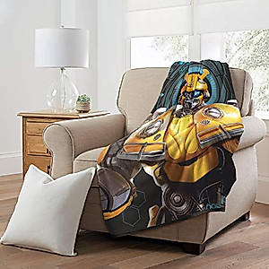 Hasbro's Transformers, "Be Alert" Micro Raschel Throw Blanket, 46" x 60", Multi Color