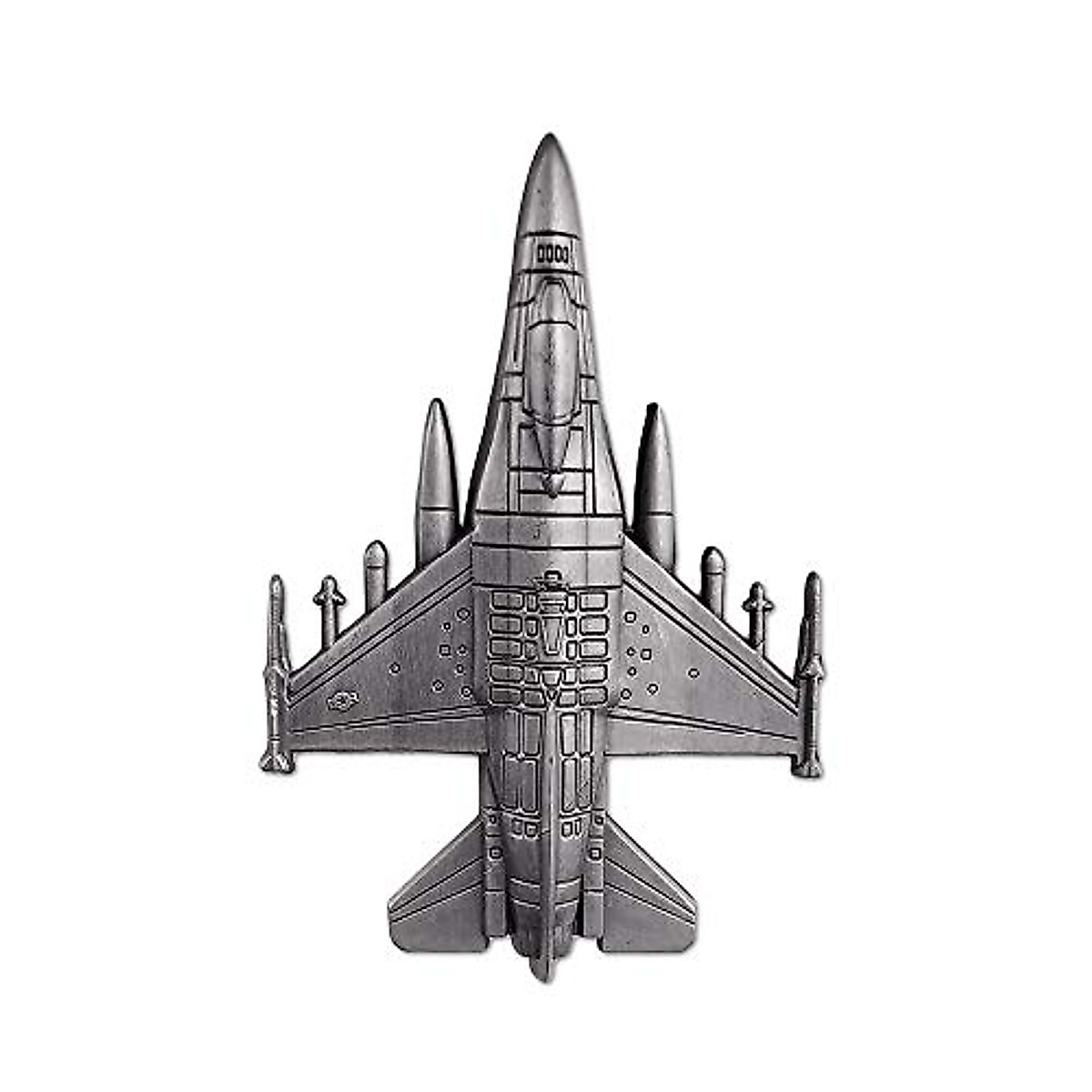 US Air Force F-16 Fighting Falcon Challenge Coin Military Aircraft Shaped Airman Gift