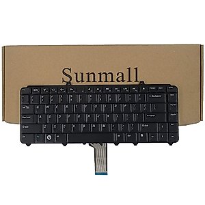 SUNMALL Keyboard Replacement Compatible with Dell Inspiron 1545 1525 1420 Laptop US Black