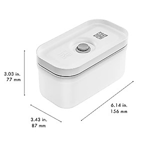 ZWILLING Fresh & Save Small Lunch Box, Airtight Food Storage Container, Meal Prep Container, BPA-Free, Semi-transparent