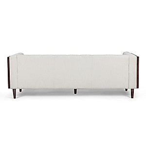 Christopher Knight Home McLarnan Tufted 3 Seater Sofa - Beige/Brown