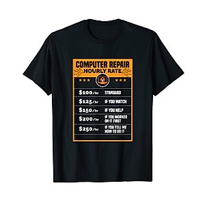 computer repair nerd for a Tech Support IT computer geek T-Shirt