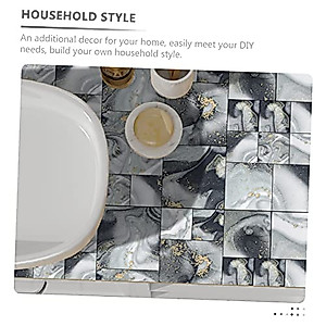 OSALADI 28pcs Wall Tile Stickers Decorations for Home Stickers Backsplash Trim Peel and Stick Flooring Piggy Bank for Wall Stickers & Murals Adhesive Tile Decals Tile Paste