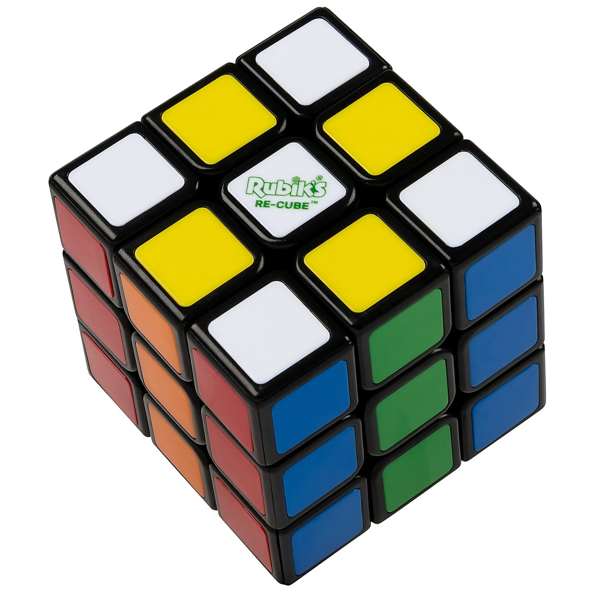 Rubik's Cube, Re-Cube, The Original 3x3 Cube Made with 100% Recycled Plastic 3D Puzzle Fidget Cube Stress Relief Travel Game, for Ages 8+