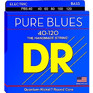DR Strings PURE BLUES Bass Guitar Strings (PB5-40)