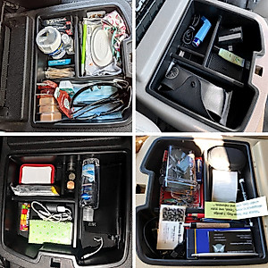 JOJOMARK Center Console Organizer Tray Compatible with 2007-2014 GMC Sierra Chevy Silverado Tahoe Yukon Suburban - Accessories Replaces 19166288