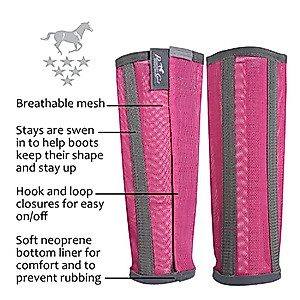 Professional's Choice Deluxe Fly Boots | Breathable Mesh | 4 Pack