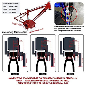 BAFANG BBS HD 1000W Lastest 48V/52V 1000W Ebike Electric Bicycle Motor Mid Drive Electric Bike Conversion Kit with 48V 52V 13Ah - 20Ah Downtube and 48/52V 17.5Ah Rear Rack Battery (Optional)