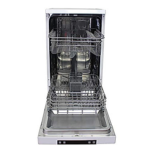 SPT SD-9263WB 18″ Wide Portable Dishwasher with ENERGY STAR, 6 Wash Programs, 8 Place Settings and Stainless Steel Tub – White