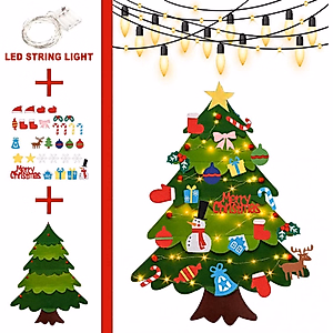 Everized Felt Christmas Tree for Toddlers, Toddler Christmas Tree, Felt Christmas Tree for Kids, Montessori Christmas Tree for Toddlers, Everized Interactive Christmas Tree for Toddlers