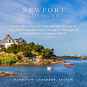 Caswell-Massey Newport Gold Cap Cologne, Men’s Cologne with an Original American Seaside Cologne, Fresh, Cool & Ocean-Inspired, 3 Fl Oz