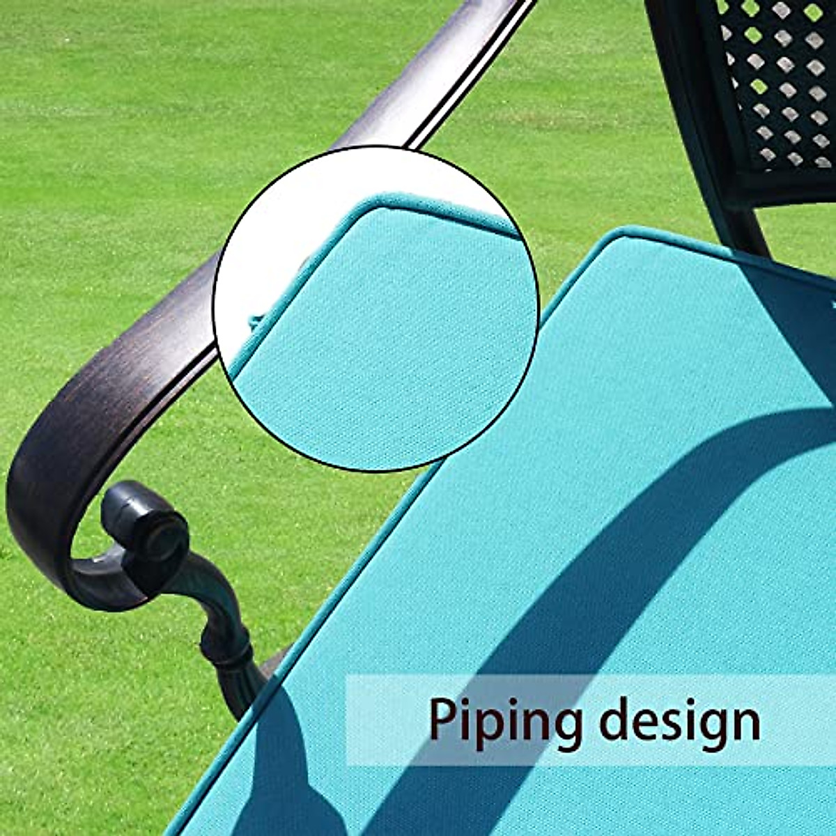 Sunshine Outdoor Patio Chair Cushion Outdoor Seat Cushions for Patio Furniture 20x20x3.9 inch Set of 4 Green