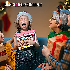 Contixo Kids Tablet V10, 7-inch HD, ages 3-7, Toddler Tablet with Camera, Parental Control -16GB, WiFi, Learning Tablet for Children with Teacher's Approved Apps, Google Kids Space & Stylus (Hot Pink)