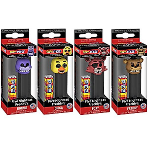 Funko POP! PEZ- Five Nights at Freddy's- Bonnie Chica Foxy and Freddy