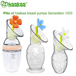 haakaa Silicone Breast Pump Stopper 1 pk (Purple)