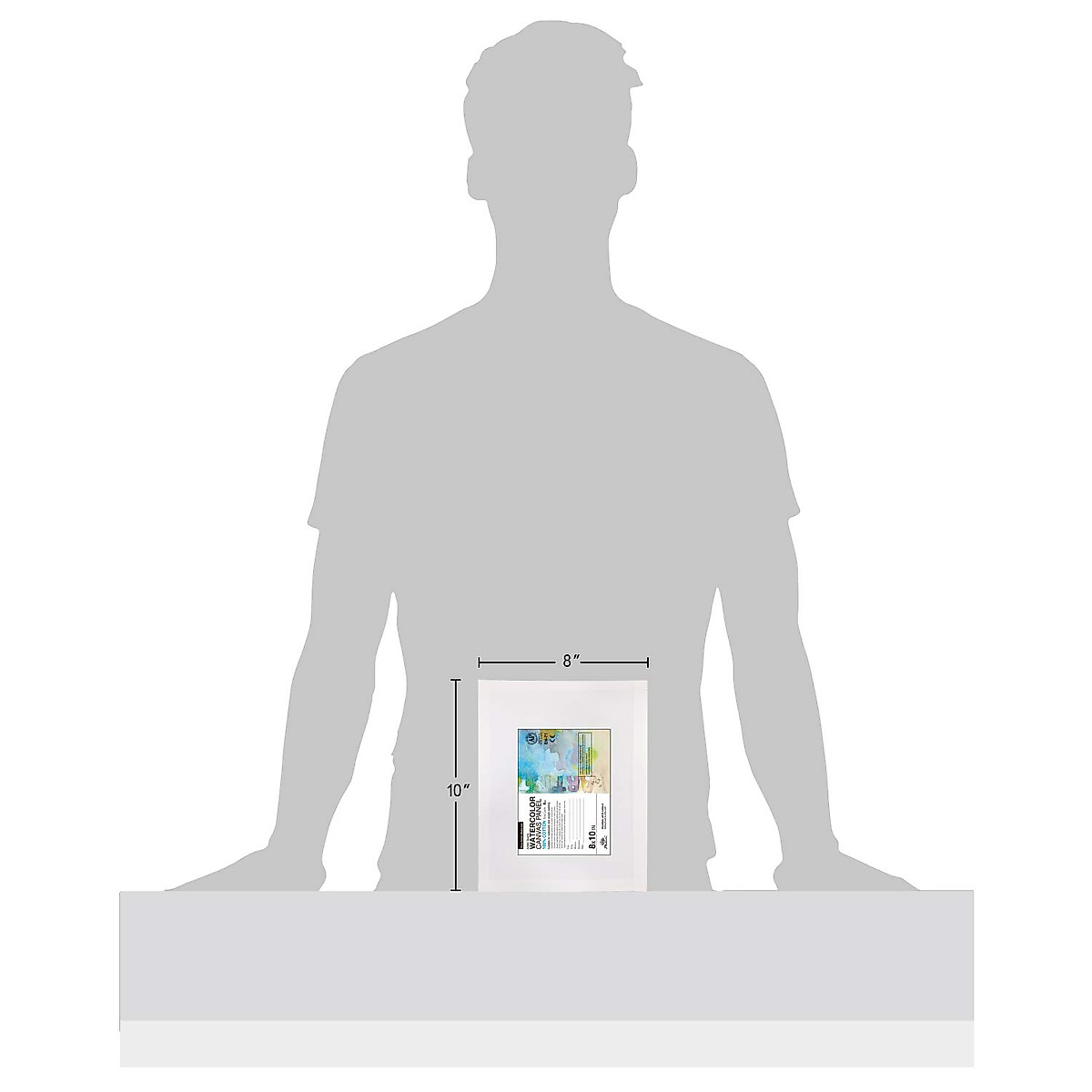 PHOENIX Watercolor Canvas Panels 8x10 Inch, 12 Pack - 8 Oz Triple Primed 100% Cotton Acid Free Canvases for Painting, Blank Flat Canvas Boards for Watercolor, Acrylic, Gouache & Tempera Painting