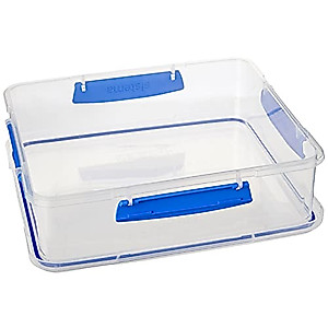 Sistema KLIP IT Utility Collection Bakery Box Food Storage Container, 14.8 Cup, Clear/Blue | BPA Free