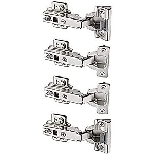 IKEA Cabinet Hinges | Soft Closing with Dampers, Nickel Plated - Pack of 4