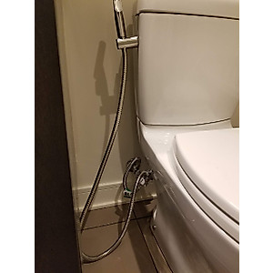NEW 6 inches Stainless Steel 7/8 male 7/8 female Extension hose toilet seat with hard access Handheld Spray BRAIDED Easy to tight