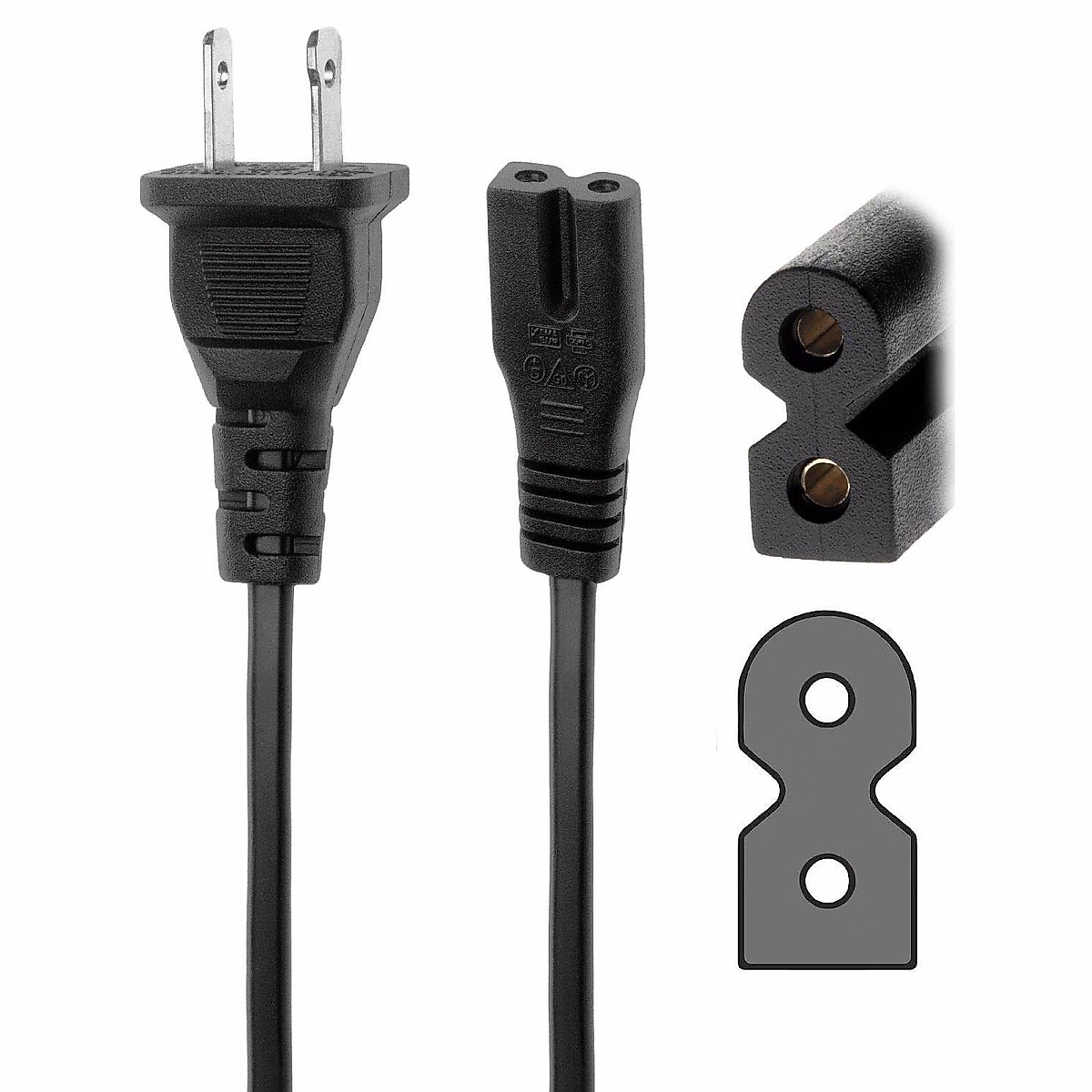 AFKT Polarized 6' Bose AC Power Cord AWRCC1 AM/FM Wave Music Radio Replacement Cable Wire Stereo
