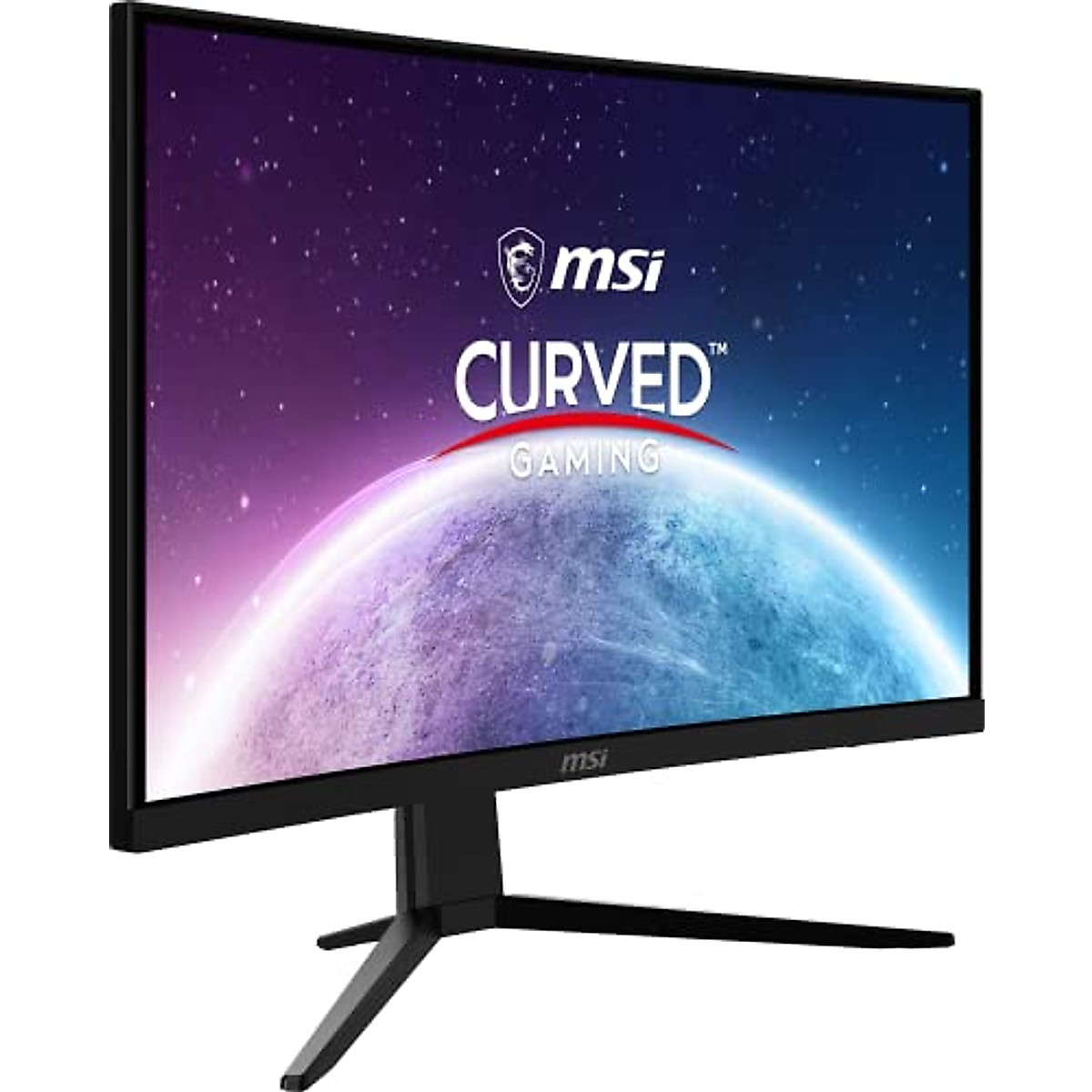 MSI G242C, 24" Curved Gaming Monitor, 1920 x 1080 (FHD), VA, 1 ms, 170 Hz, FreeSync Premium, HDMI, DP Port, Tilt,Black