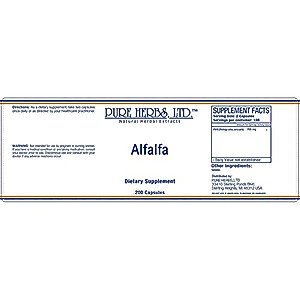 Pure Herbs, Ltd. Alfalfa Capsules