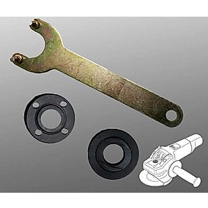 Grinder Flange Lock Nut Wrench Kit for Dewalt Milwaukee Makita Bosch Black & Decker Ryobi 4.5" 5" 5/8-11 Spanner