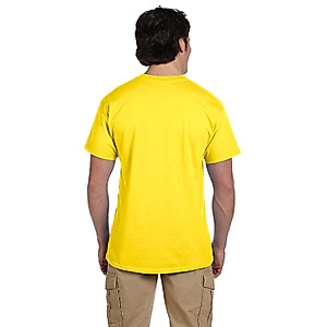 Fruit of the Loom 5 oz, 100% Heavy Cotton HD T-Shirt, Medium, Yellow