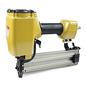 ST64 14 Gauge 3/4-Inch to 2 1/2-Inch Air Concrete T Nailer with Safety, Pneumatic T Nail Gun, Concrete T-Nailer Heavy Duty Brad Nailer for Baseboard, Cement Brick and Other Concrete Nailing