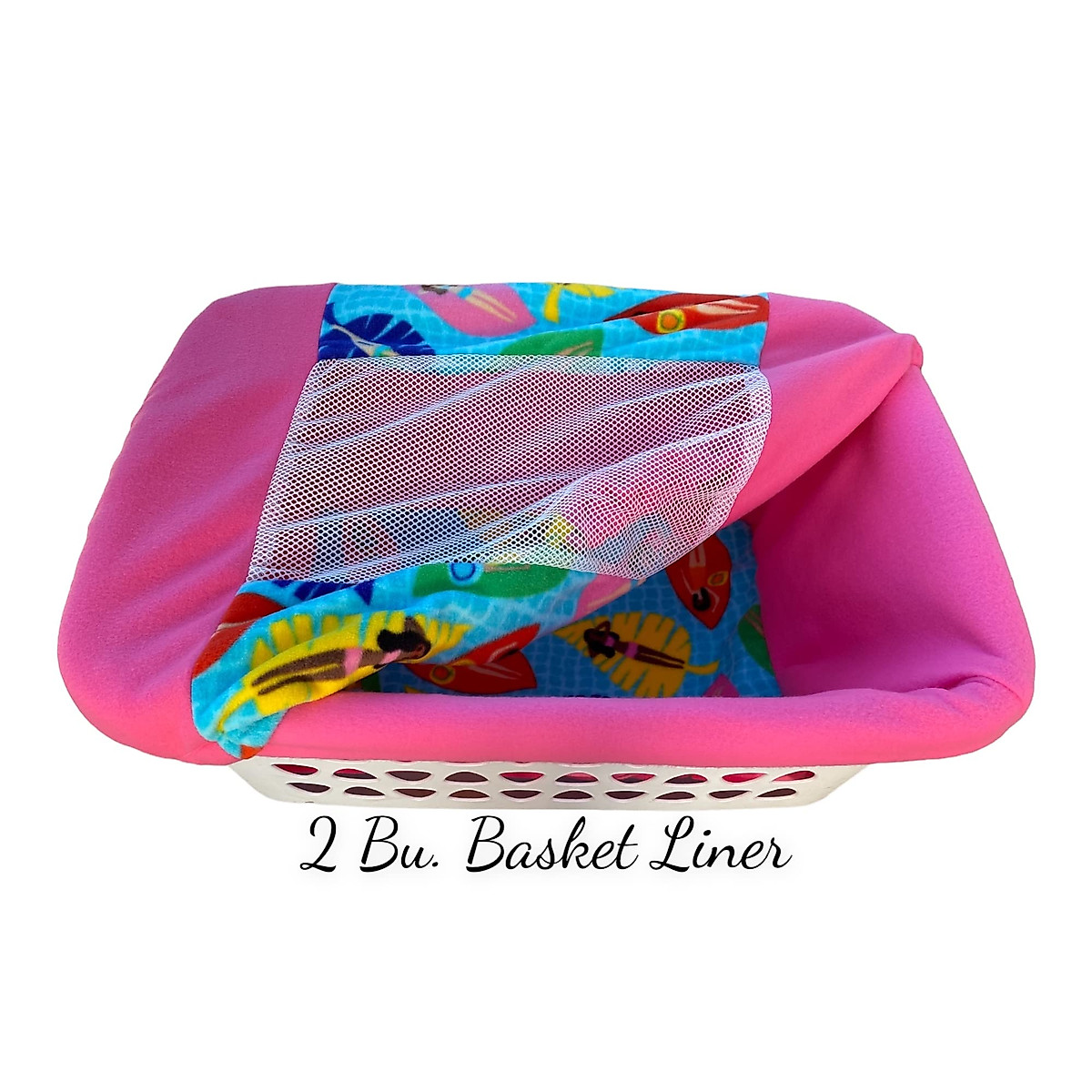 Fleece Laundry Basket Liner and Lid Set for Puppy Whelping, Small Animal Transport, Breeder Bundle, College Dorm, Housekeeping FREE USA Shipping #042