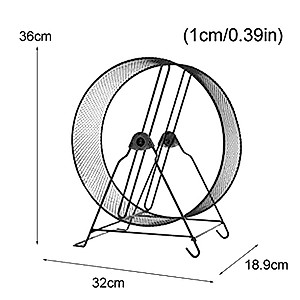 MGWYE Household Small Pet Hamster Running Wheel with Stand Running Jogging Toy Playing (Color : B)