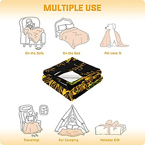 Sunflower Blanket Flower Soft Throw Blanket Bright Yellow Warm Lightweight Blankets Sunflower Gifts for Women Small Travel Plush Blanket for Bed Sofa Living Room Decor 40x50inch