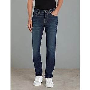 Amazon Essentials Men's Slim-Fit Jeans - Comfort Stretch Straight (Previously Goodthreads), Dark Blue Vintage, 32W x 30L