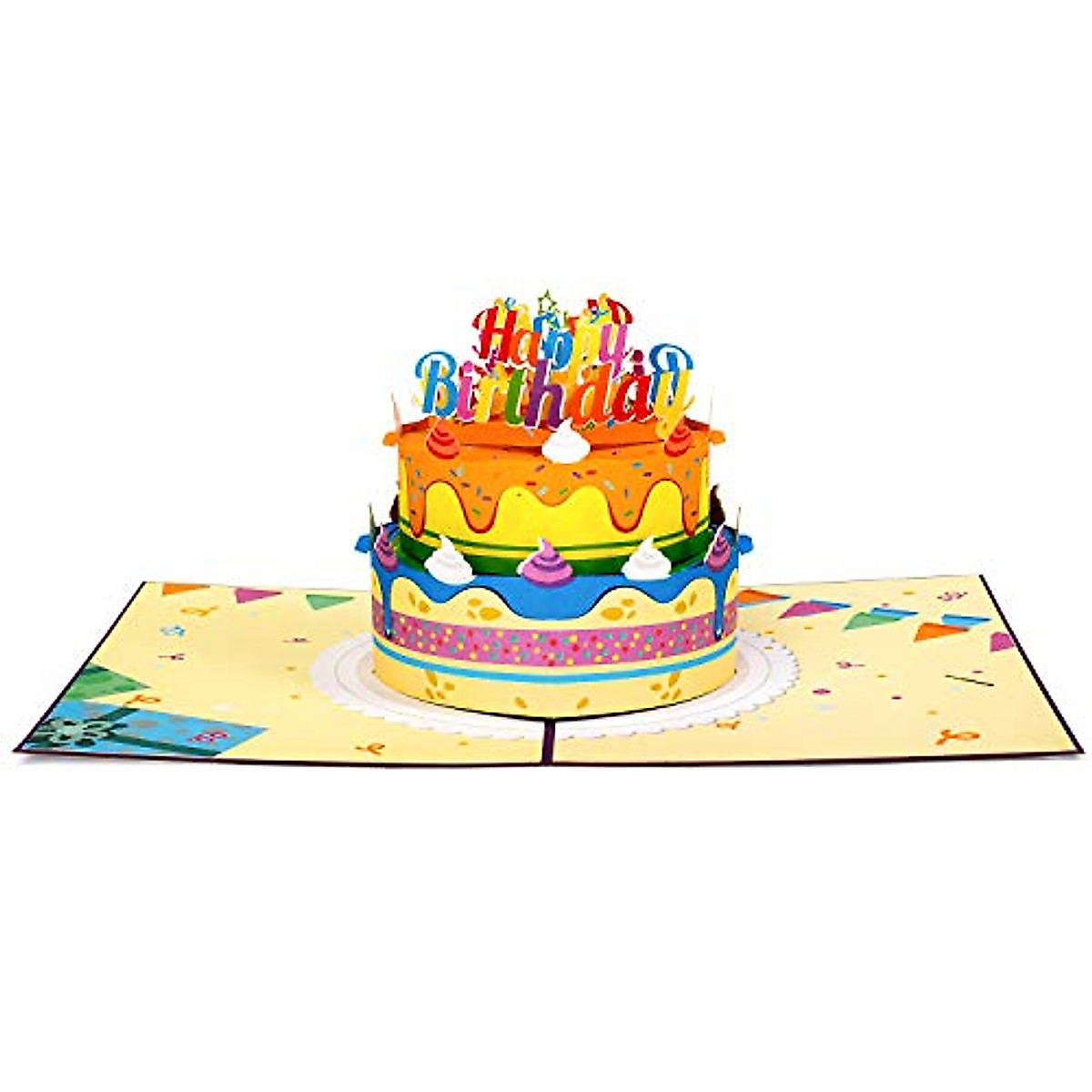 Paper Love Happy Birthday Cake Pop-up Card (Birthday Cake)