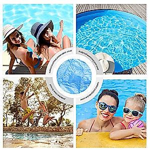 YARNOW Cloth Drain Cover 2 pcs Salu/for Inch Ground in Inflation Protector Anti- Tub Bathtub Garden Film Message Living Folding Proof Spa Blue Pools Tarp Swim Size Bathtub/Outdoor Winter Outdoor
