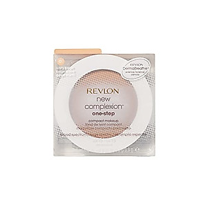 Revlon Foundation, New Complexion One-Step Face Makeup, Longwear Light Coverage with Matte Finish, SPF 15, Cream to Powder Formula, Oil Free, 001 Ivory Beige, 0.35 Oz