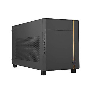 SilverStone Technology SUGO 14, SG14, Black, Mini-ITX Cube Chassis, Supports 3 Slot Full Length GPUs/ATX PSU / 240mm AIO, 4 Removable Panels, SST-SG14B