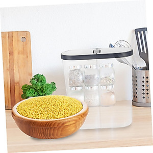 CAXUSD Airtight Rice Dispenser Storage Container Sealed Grain Storage Box for Rice and Cereal Dry Food Box with Compartment Kitchen Pantry Organization