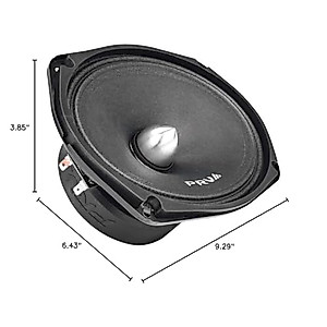 PRV AUDIO 2X 69MR500-4 Bullet Midrange 6x9 Speakers 500 Watts Program Power, 4 Ohm High Performance Pro Car Audio Loudspeaker with 1 Exclusive Lanyard (2 Speakers)
