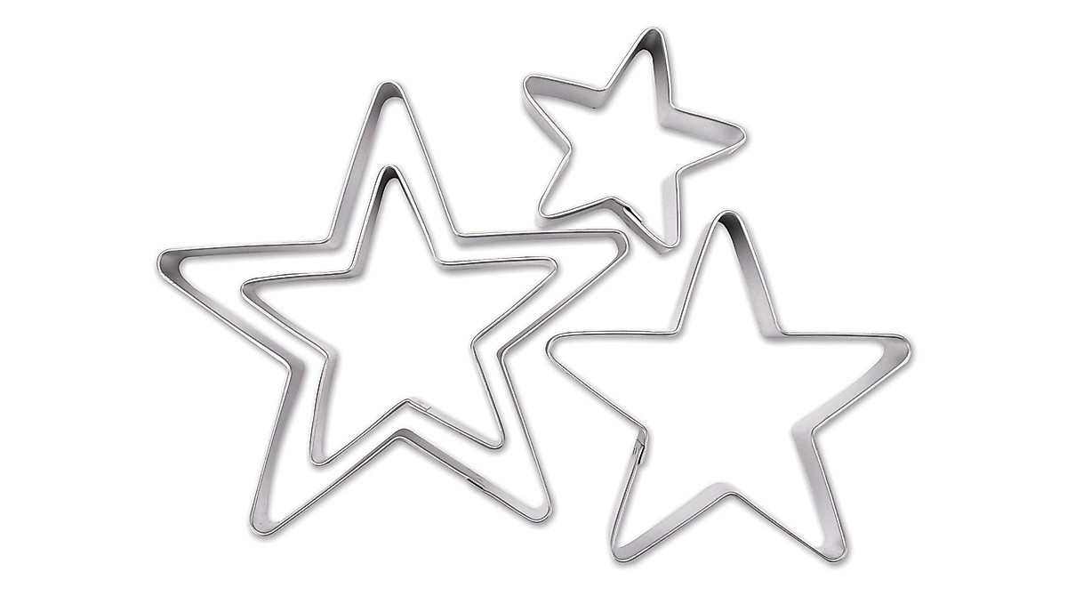 Wilton Stars Nesting Metal Cutter Set - Perfect for Cookie Baking