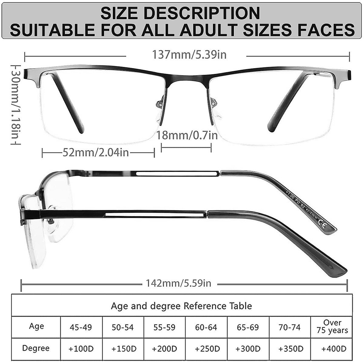 HUYAOPT 2-Pack Blue Light Blocking Reading Glasses Men Women Spring Hinge Computer Reading Glasses Metal Frame (Mixed Color, 2.0