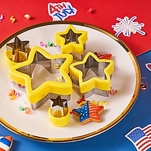ETERSION Star Cookie Cutter 5 Pieces 5 Sizes 1" to 4"