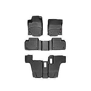 WeatherTech Custom Fit FloorLiners for Mercedes AMG GL 63, GL 63 AMG, GL-Class, GLS-Class, AMG GLS 63 - Full Set (44401-1-2-3), Black