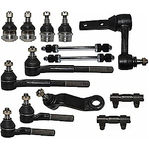 ORTUS UNI 14-pc Steering Kit Fits Tie Rod Linkages Idler & Pitman Arm -(Black)