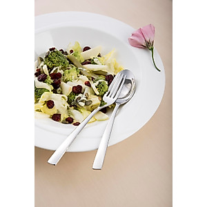 DANIALLI 80 Piece Silverware Set For 16, 18 10 Stainless Steel Silverware Set, Modern Sleek Flatware Set Includes Knife/Fork/Spoon & Long Teaspoon/Salad Fork Mirror-Polished & Dishwasher Safe Cutlery