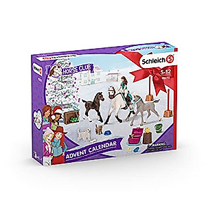 Schleich Horse Club, 24-Piece Playset, Horse Toys for Girls and Boys 5-12 years old, Advent Calendar 2021