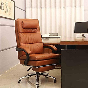 XXXDXDP High Back Office Chair Executive Desk Chair with Padded Armrests,Adjustable Ergonomic Swivel Task Chair with Lumbar Support (Color :Black or Brown) (Color : D)